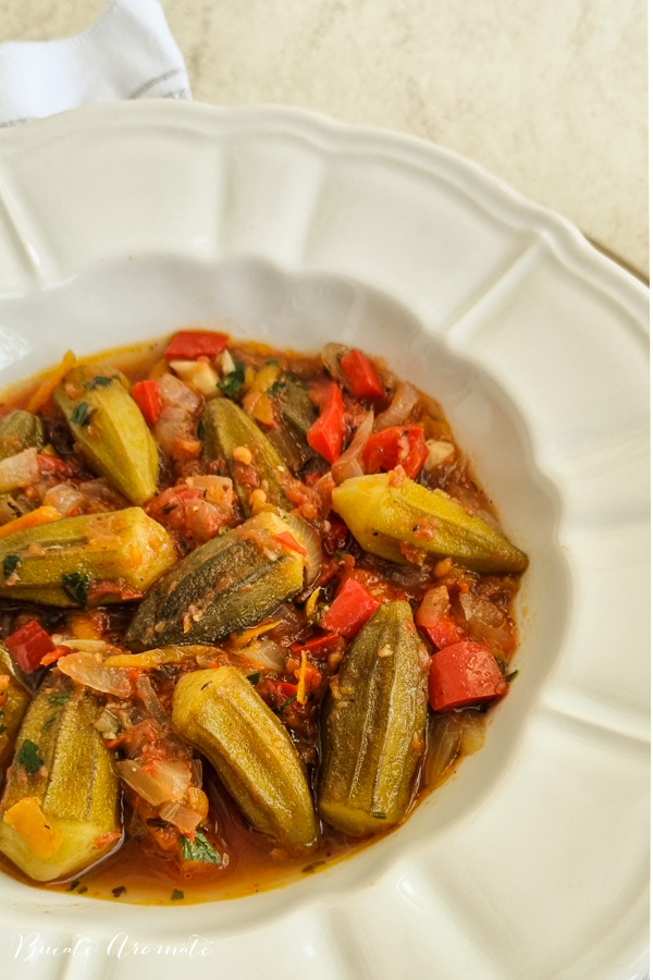 Rețeta de bame congelate cu sos de roșii | Bucate Aromate