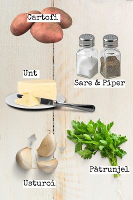 Cartofi natur - 2 rețete simple, cu unt și de post | Bucate Aromate