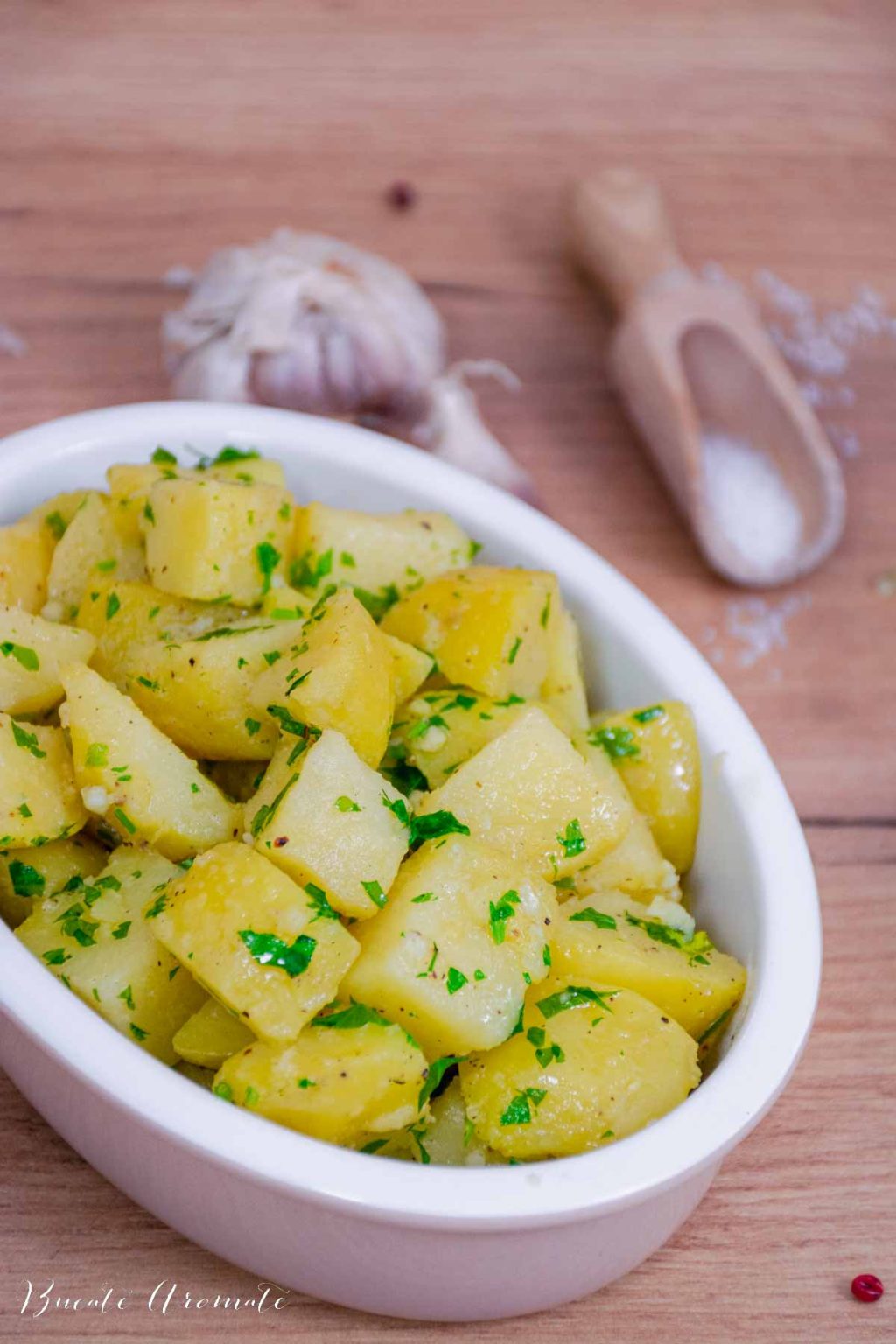 Cartofi natur - 2 rețete simple, cu unt și de post | Bucate Aromate