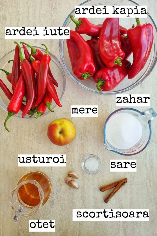 Dulceață de ardei iute cu kapia și mere, rețetă simplă și aromată ...